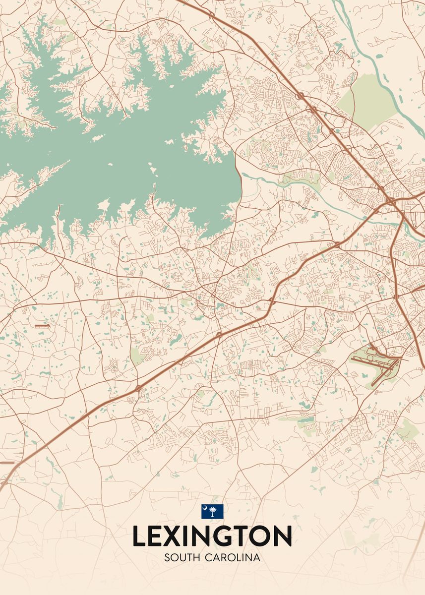 'Lexington SC' Poster, picture, metal print, paint by IMR Designs ...