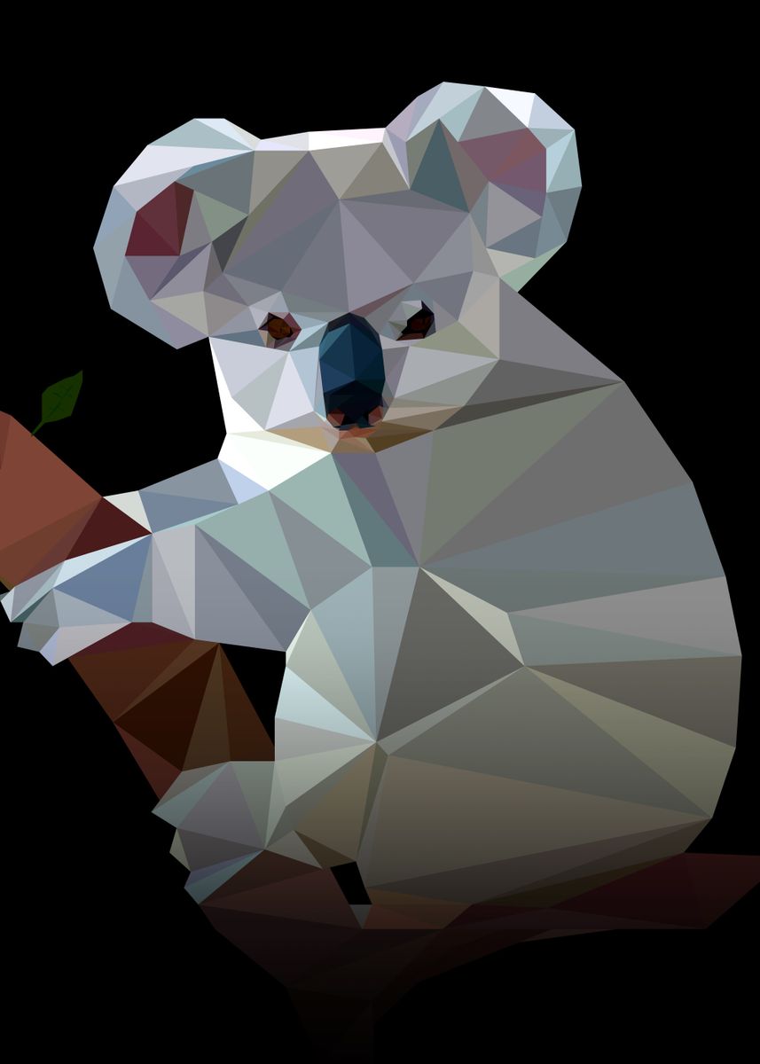 'Koala' Poster, picture, metal print, paint by dung nguyen | Displate