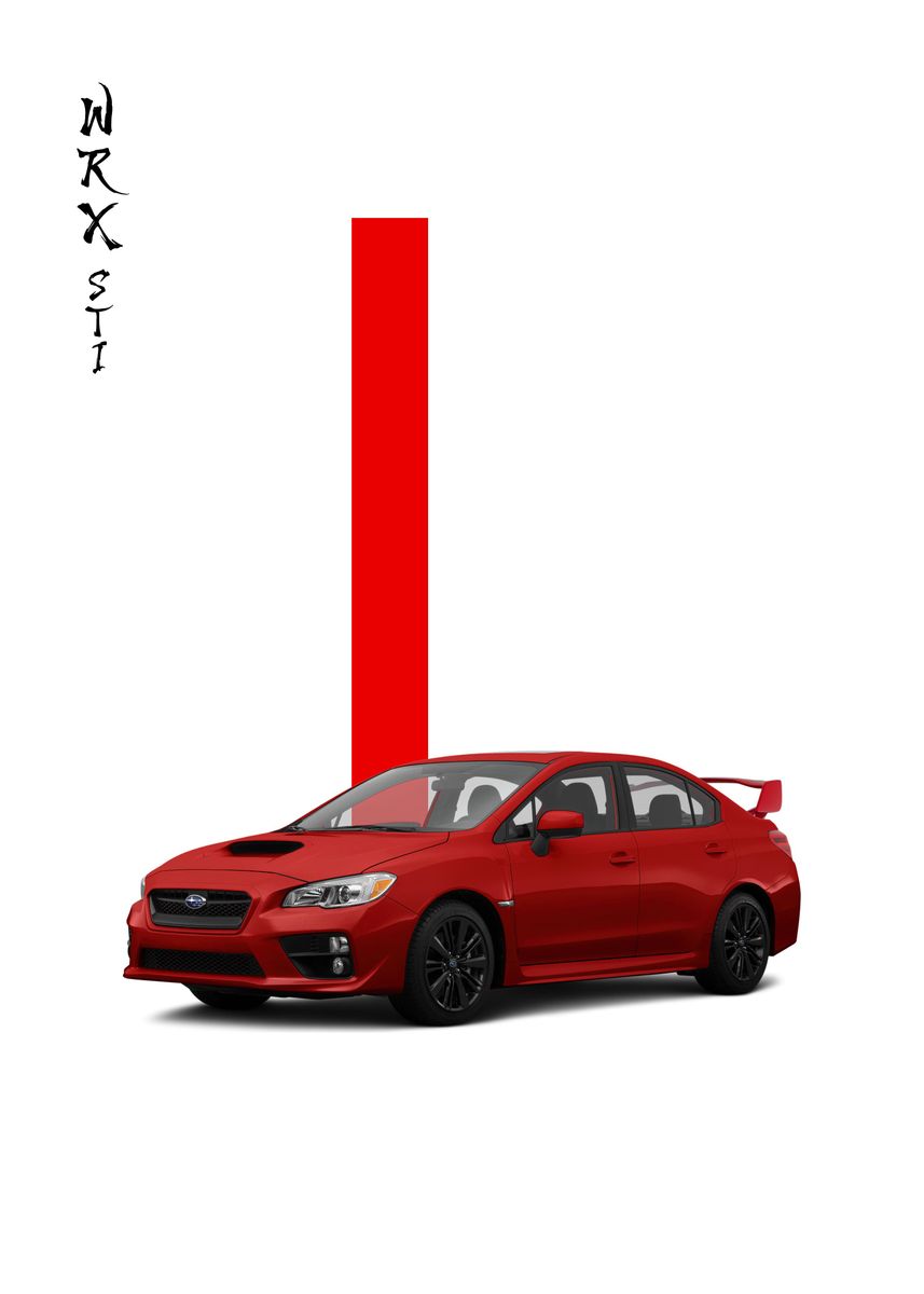 'Subaru WRX' Poster, picture, metal print, paint by Faissal Thomas ...