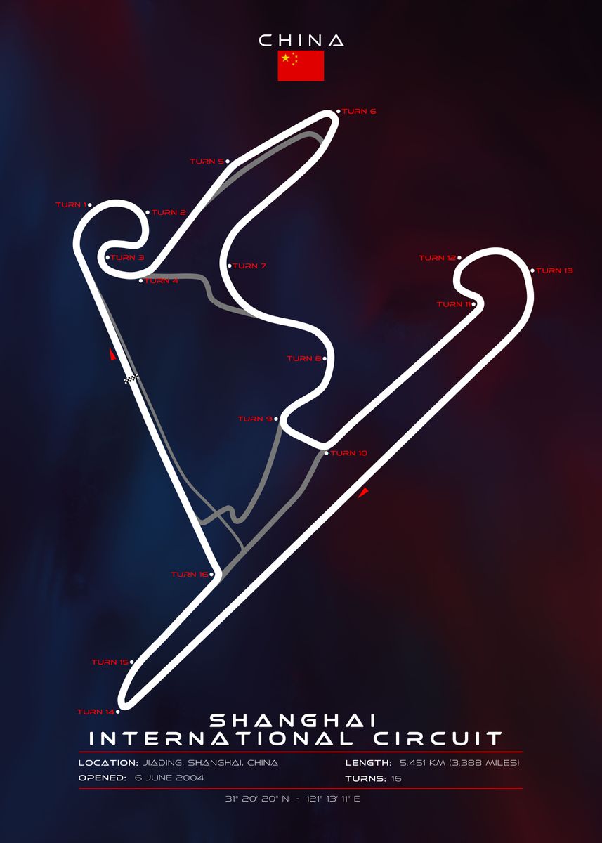 'Shanghai Circuit' Poster by DesignerMind | Displate