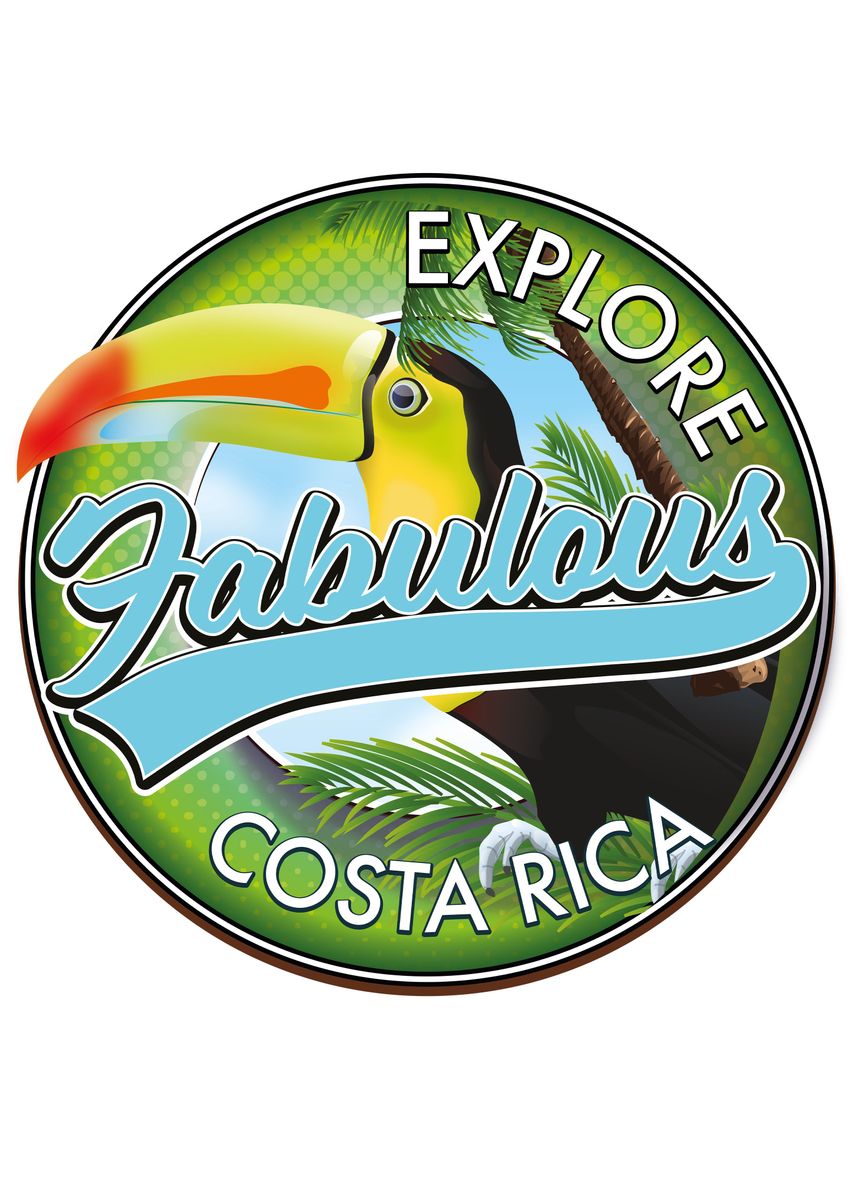 'Explore Costa Rica' Poster, picture, metal print, paint by David Green ...