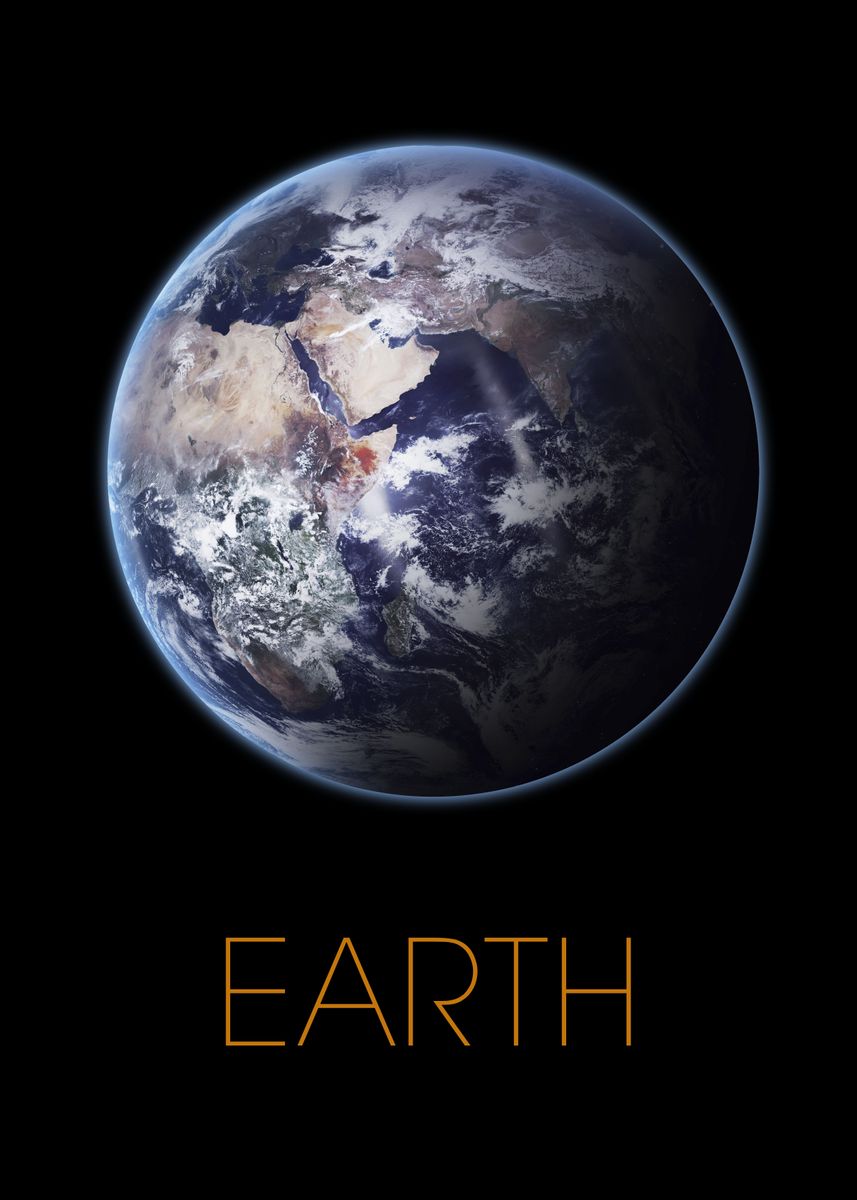 'Earth' Poster, picture, metal print, paint by crbn design | Displate