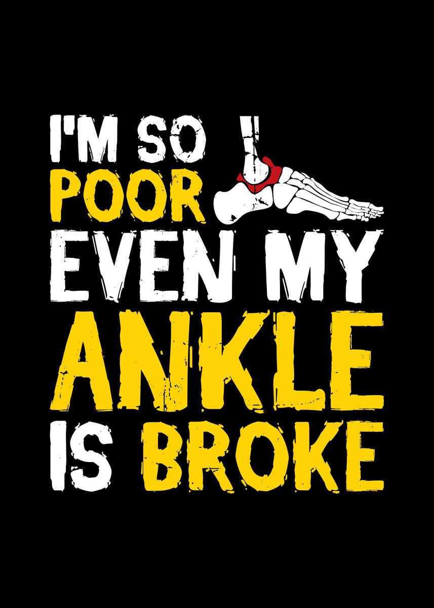 'Broken Ankle' Poster by Sebastian Wünsche | Displate