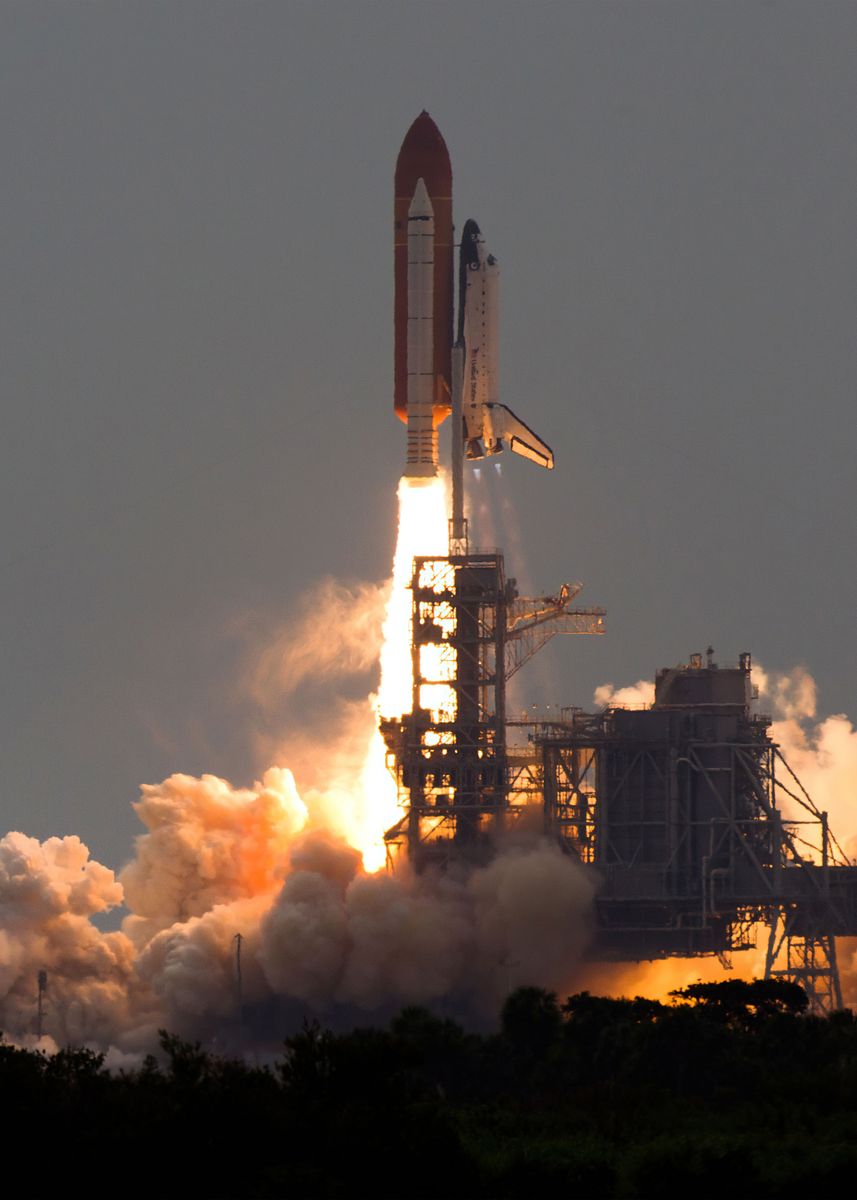 'Final Shuttle Launch' Poster, picture, metal print, paint by Galaxy ...