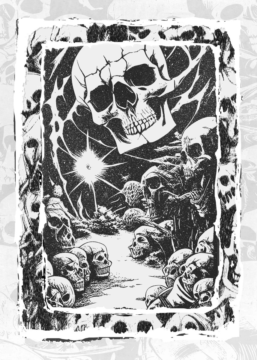 'Skull and Skulls' Poster by Ilya Danilov | Displate