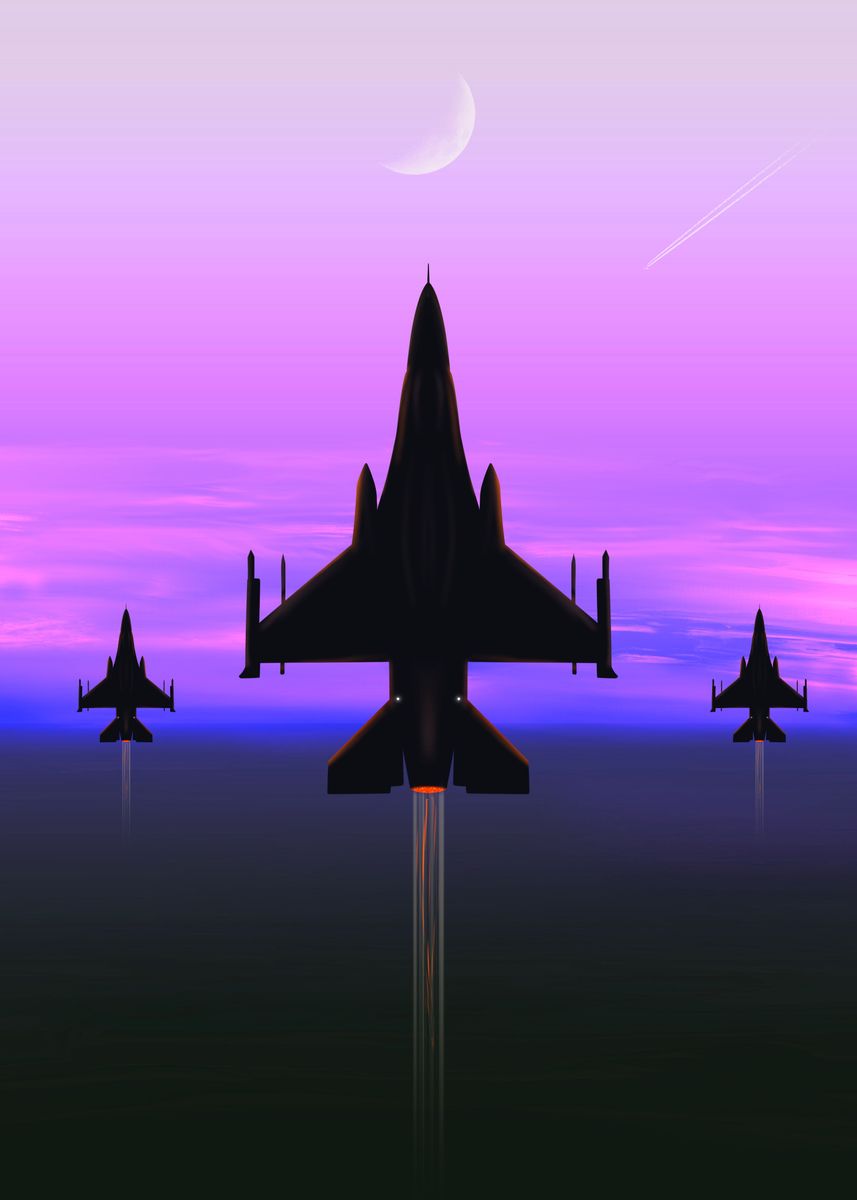 'air force ' Poster, picture, metal print, paint by sinnois | Displate