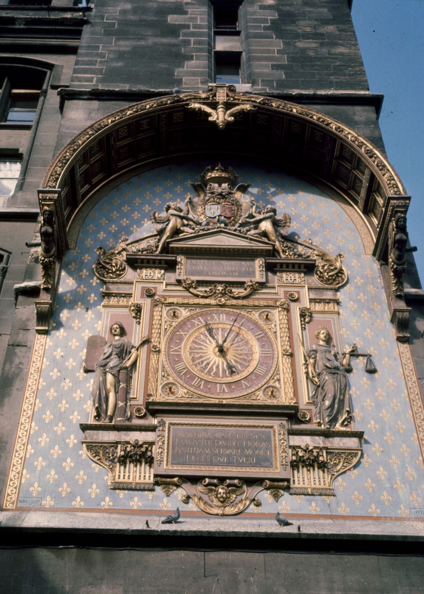 'First public clock Paris' Poster, picture, metal print, paint by ...