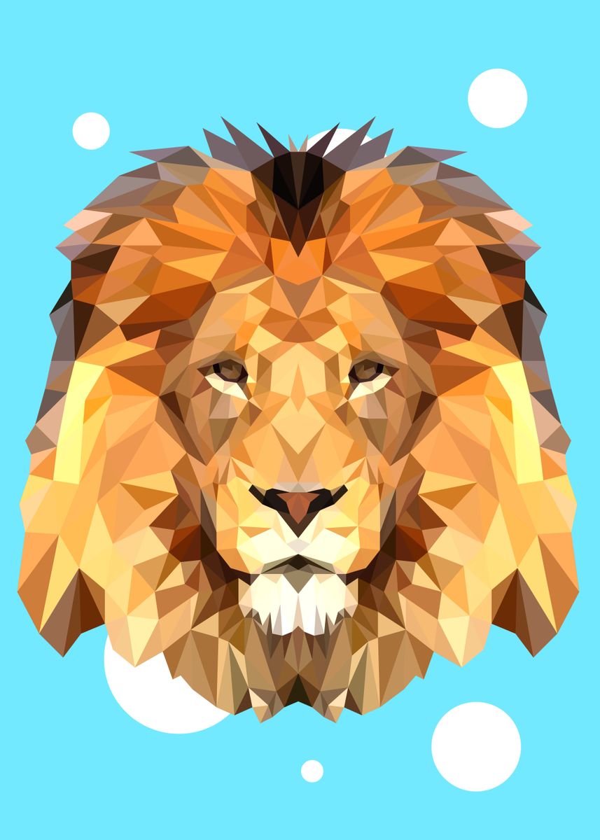 'Lion' Poster by Lee Jani | Displate
