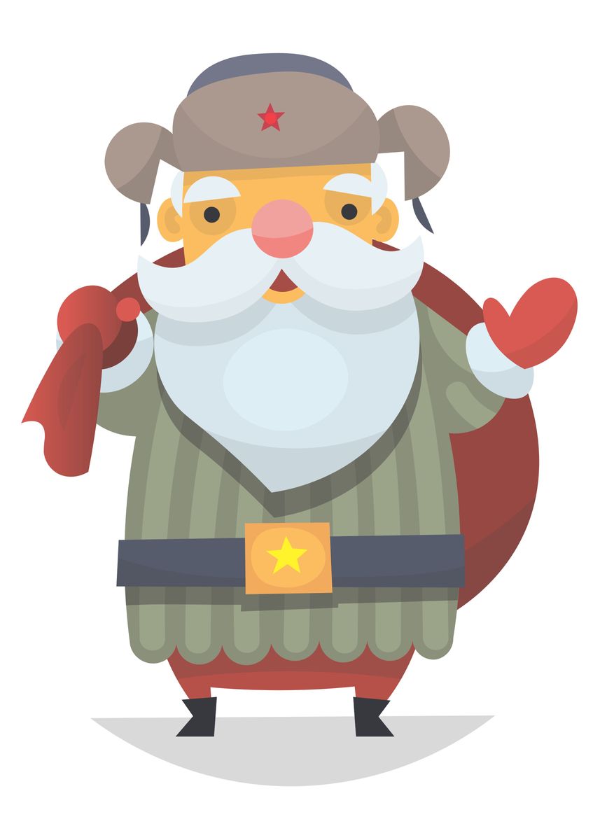 'Christmas Santa' Poster, picture, metal print, paint by NIZAM KHAN ...