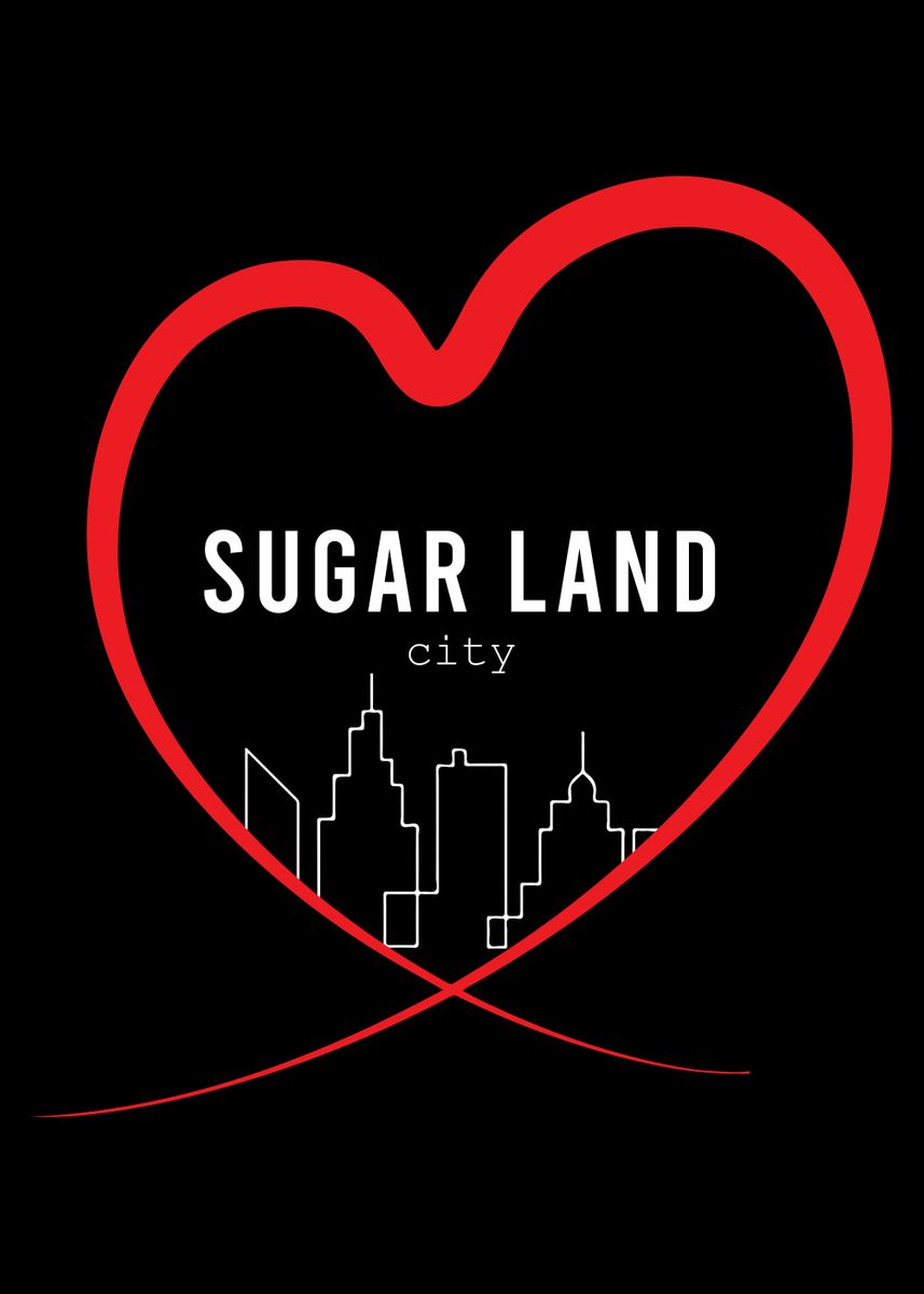 'Sugar Land' Poster, picture, metal print, paint by berry nguyen | Displate