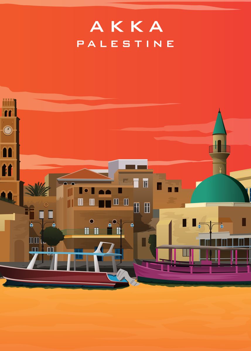 'Akka Palestine Home Design' Poster by Omar Kanan | Displate