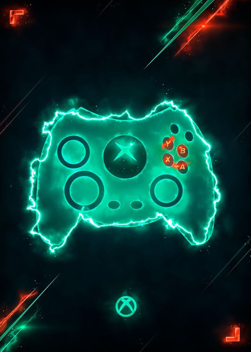 'Control Xbox' Poster, picture, metal print, paint by Artkal | Displate