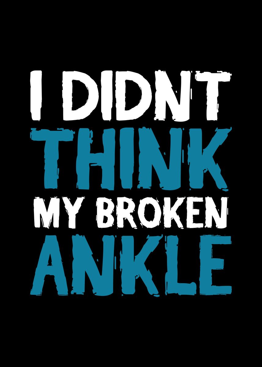 'Broken Ankle' Poster, picture, metal print, paint by Sebastian Wünsche ...