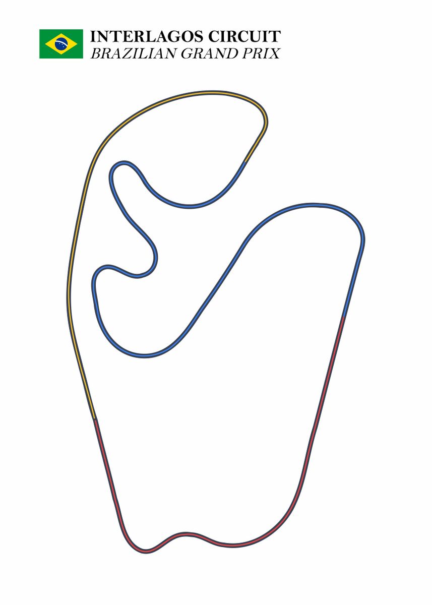 'Brazil Circuit' Poster, picture, metal print, paint by Benny Arlon ...