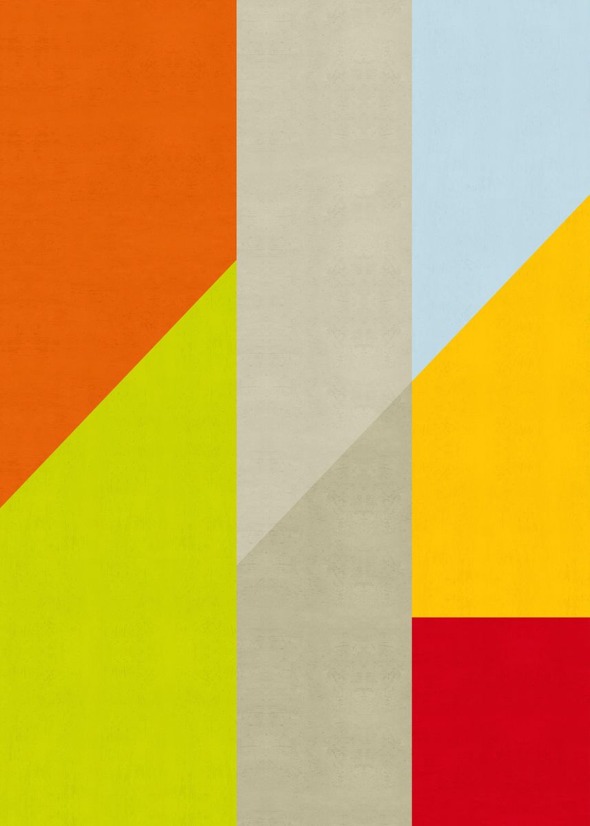 'Abstract bands 02' Poster, picture, metal print, paint by Vitor Costa ...