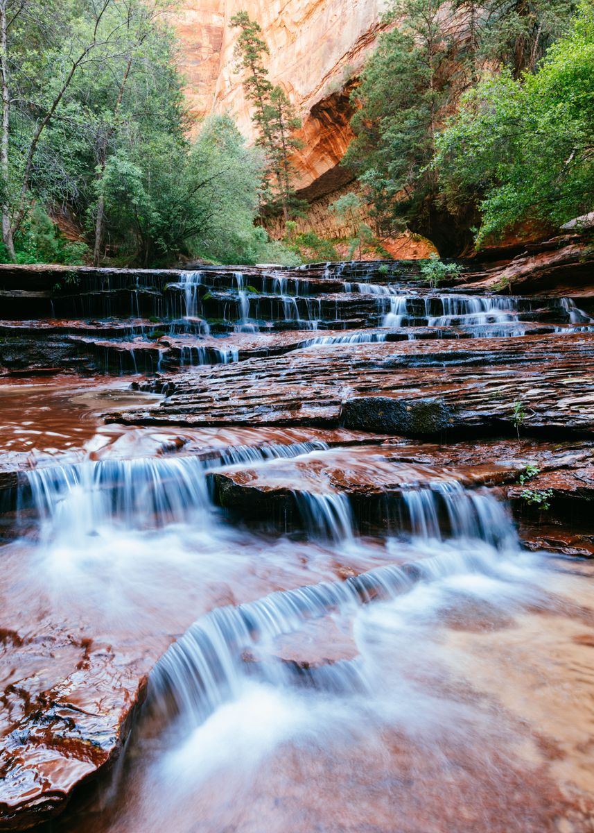 'River Zion National Park' Poster, picture, metal print, paint by ...