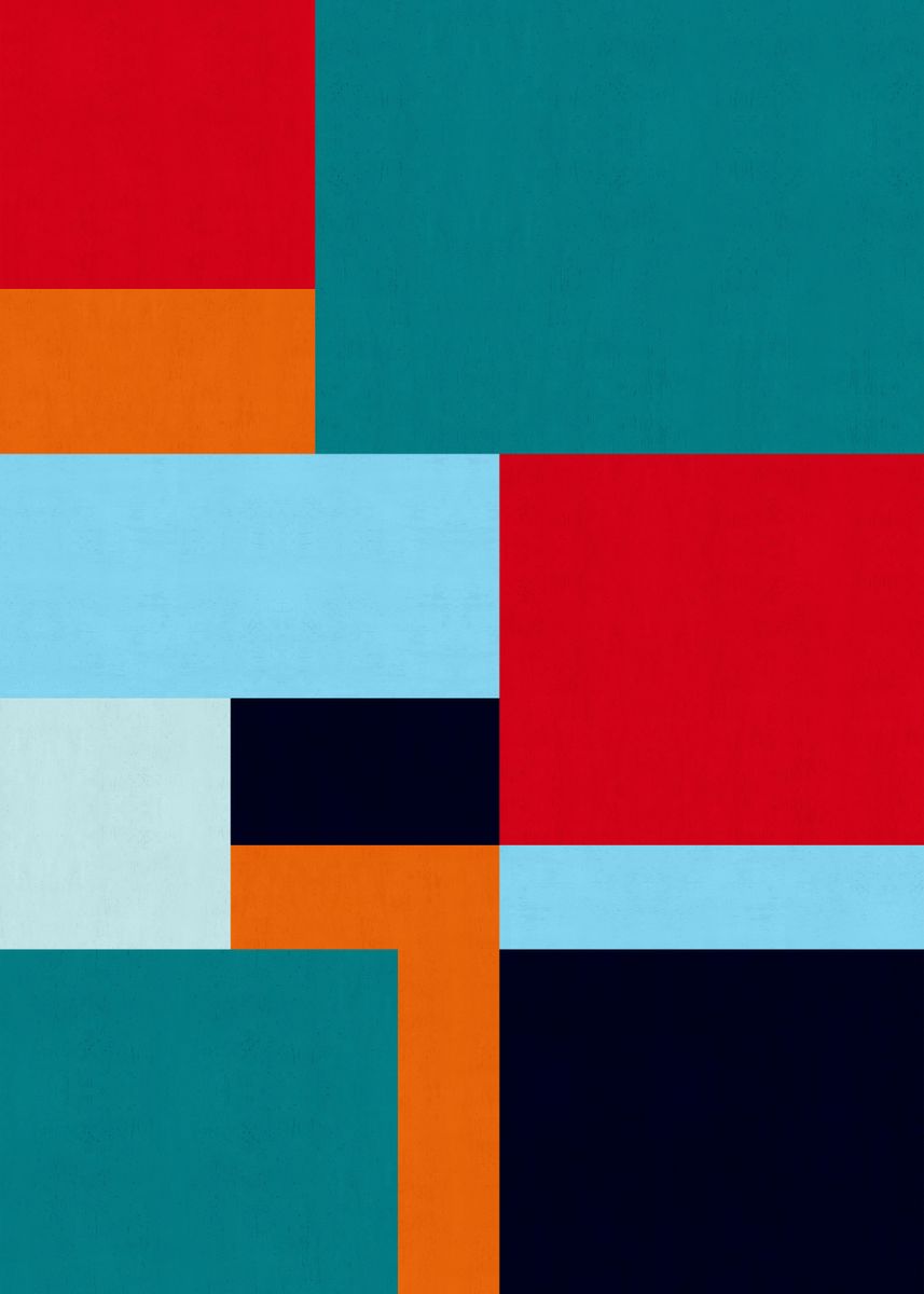 'Abstract bands 06' Poster, picture, metal print, paint by Vitor Costa ...