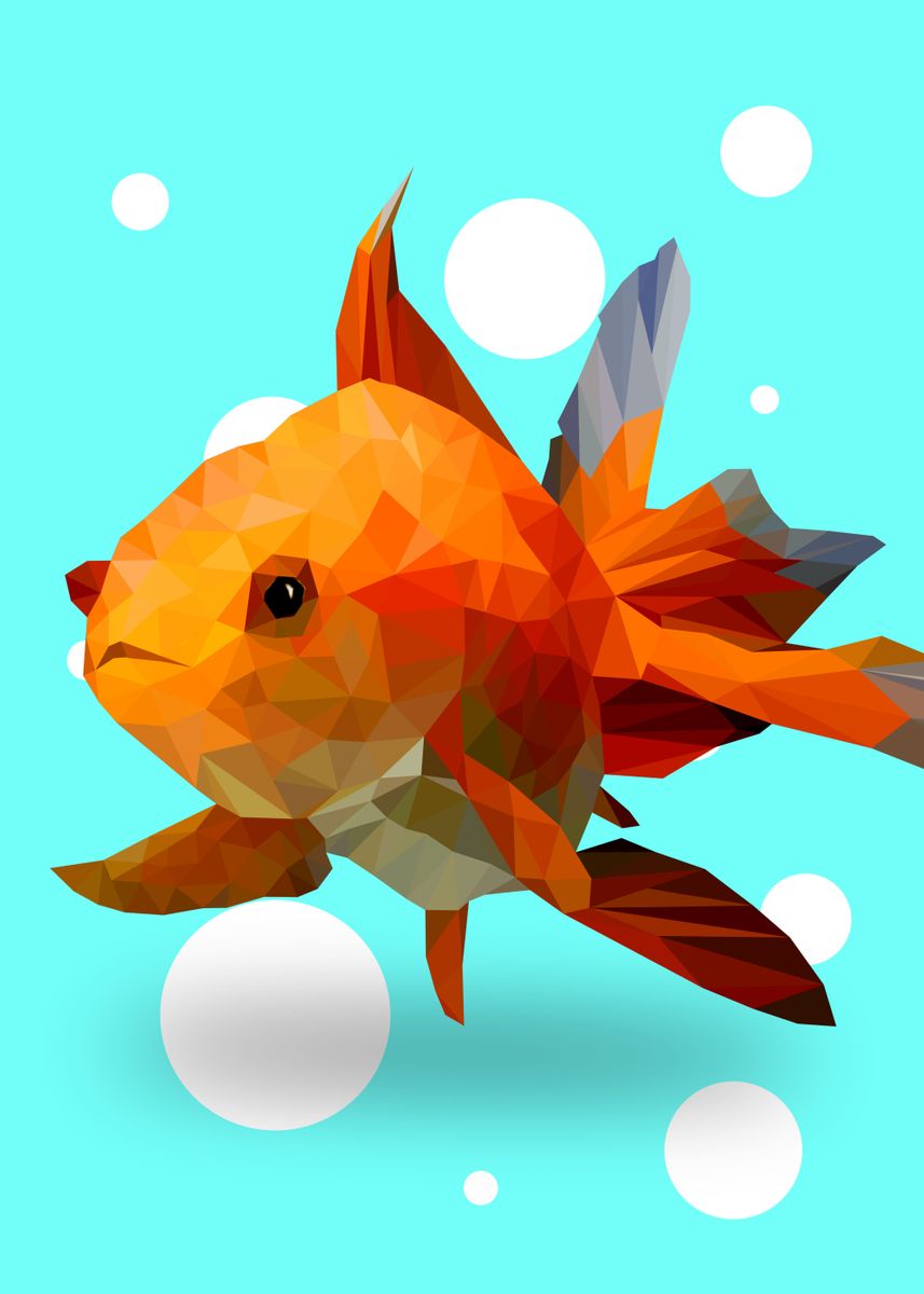 'Goldfish' Poster by Lee Jani | Displate