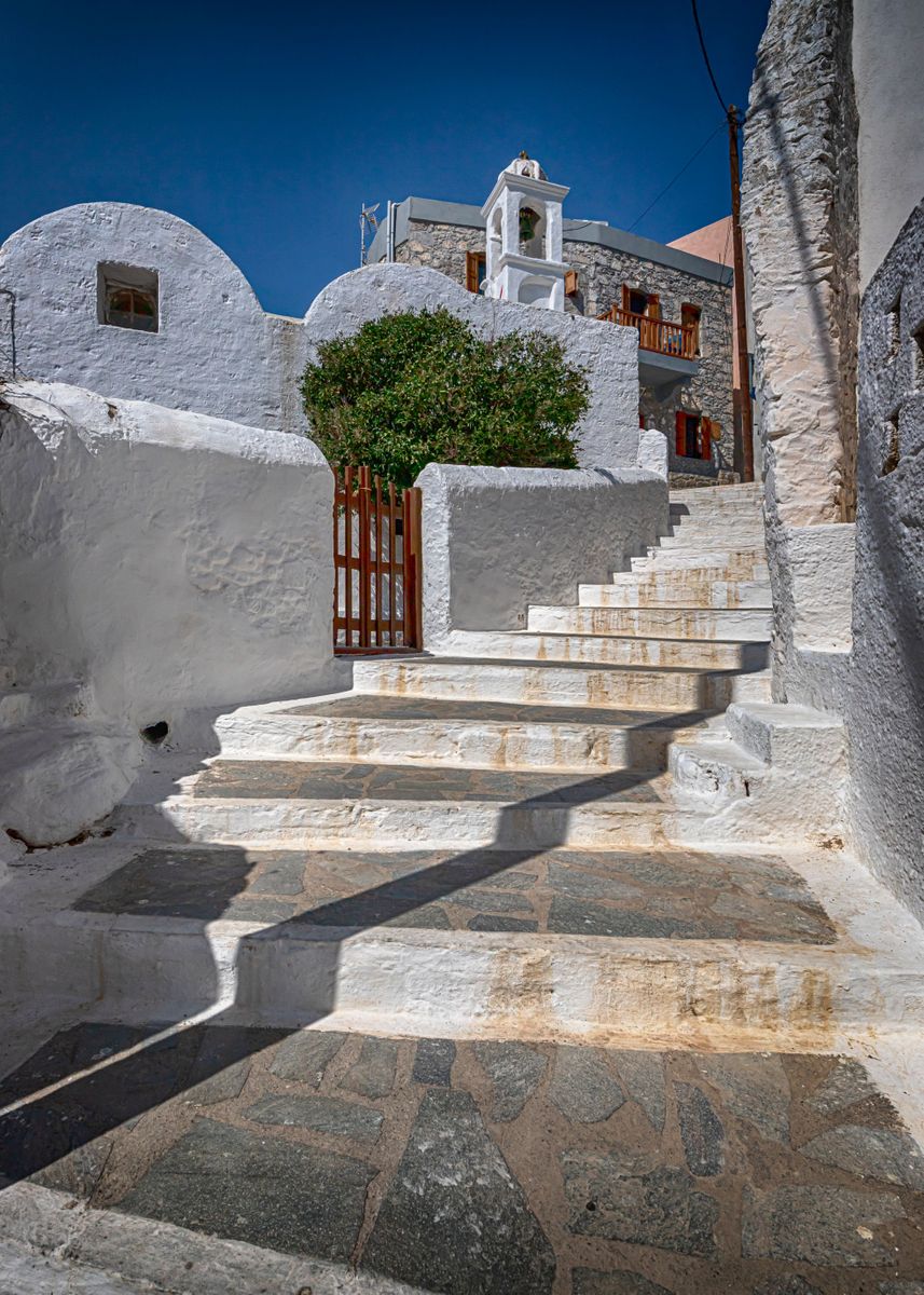 'Greek streets, travel' Poster, picture, metal print, paint by ...