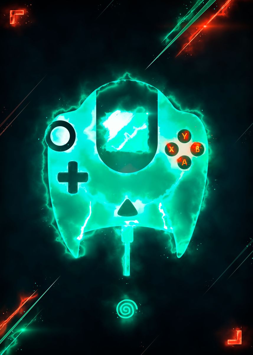 'Control Dreamcast' Poster, picture, metal print, paint by Artkal ...