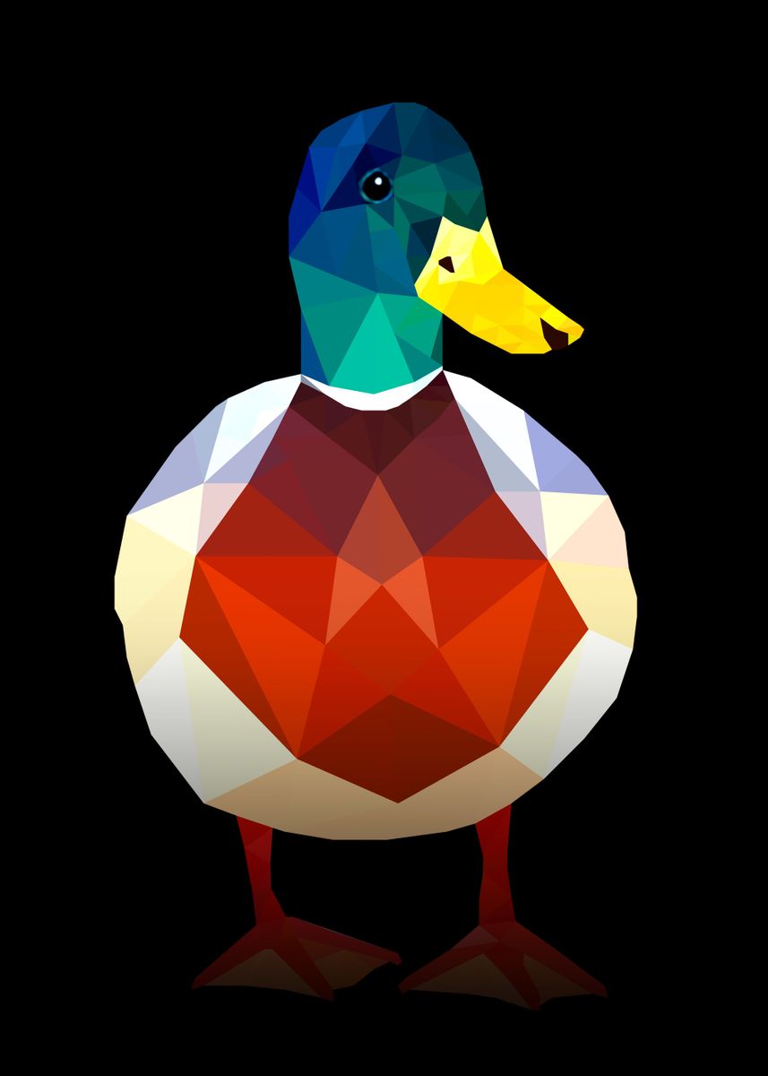 'Duck' Poster, picture, metal print, paint by dung nguyen | Displate