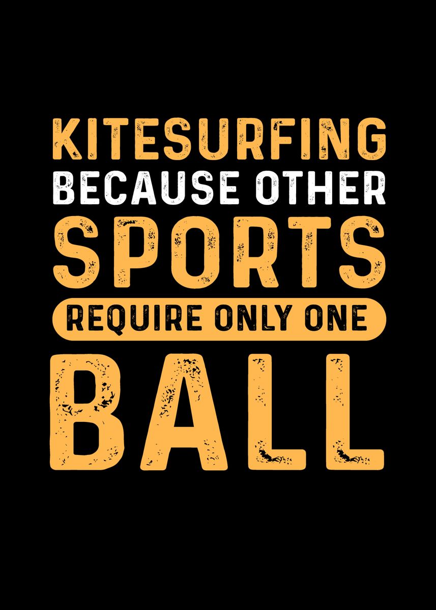 'Vintage Kitesurfing and' Poster by Fabian El Matador | Displate