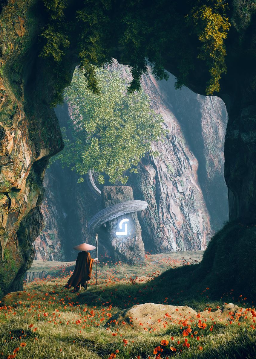 'Tree Of Spirits' Poster, picture, metal print, paint by Icosphere ...