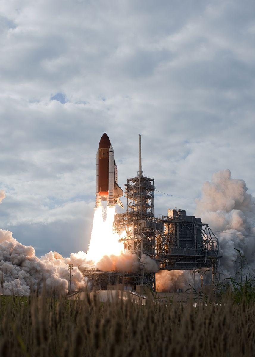 'Final flight of Endeavour' Poster, picture, metal print, paint by ...