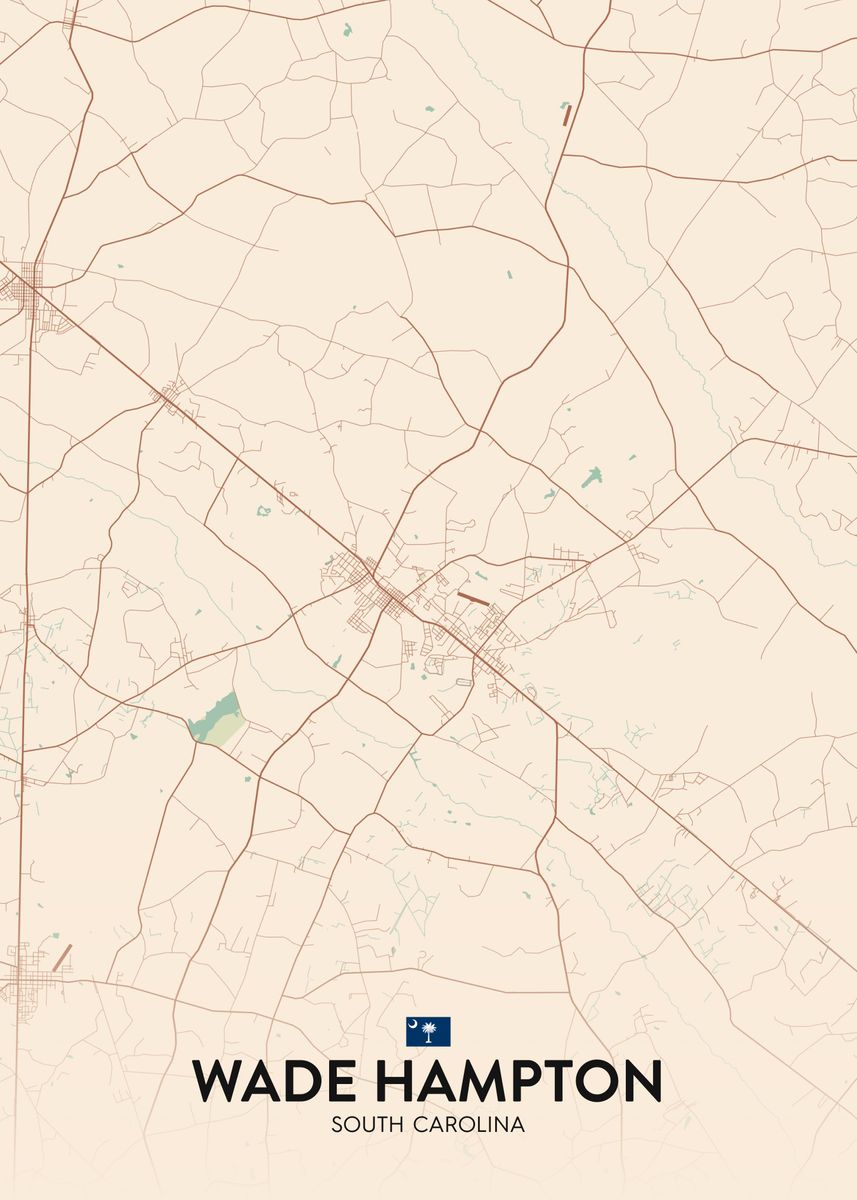 'Wade Hampton SC' Poster, picture, metal print, paint by IMR Designs ...