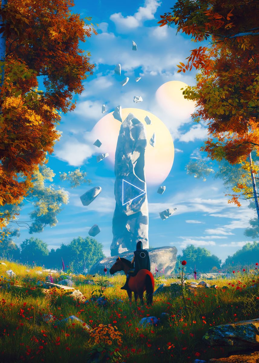 'Ancient Altar' Poster, picture, metal print, paint by Icosphere | Displate