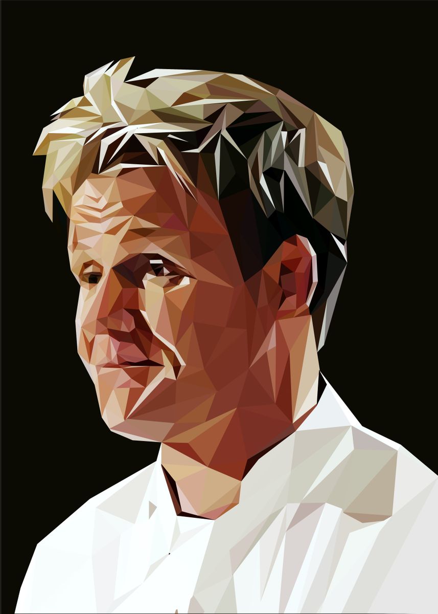 'gordon ramsey meme' Poster, picture, metal print, paint by Lowpoly ...