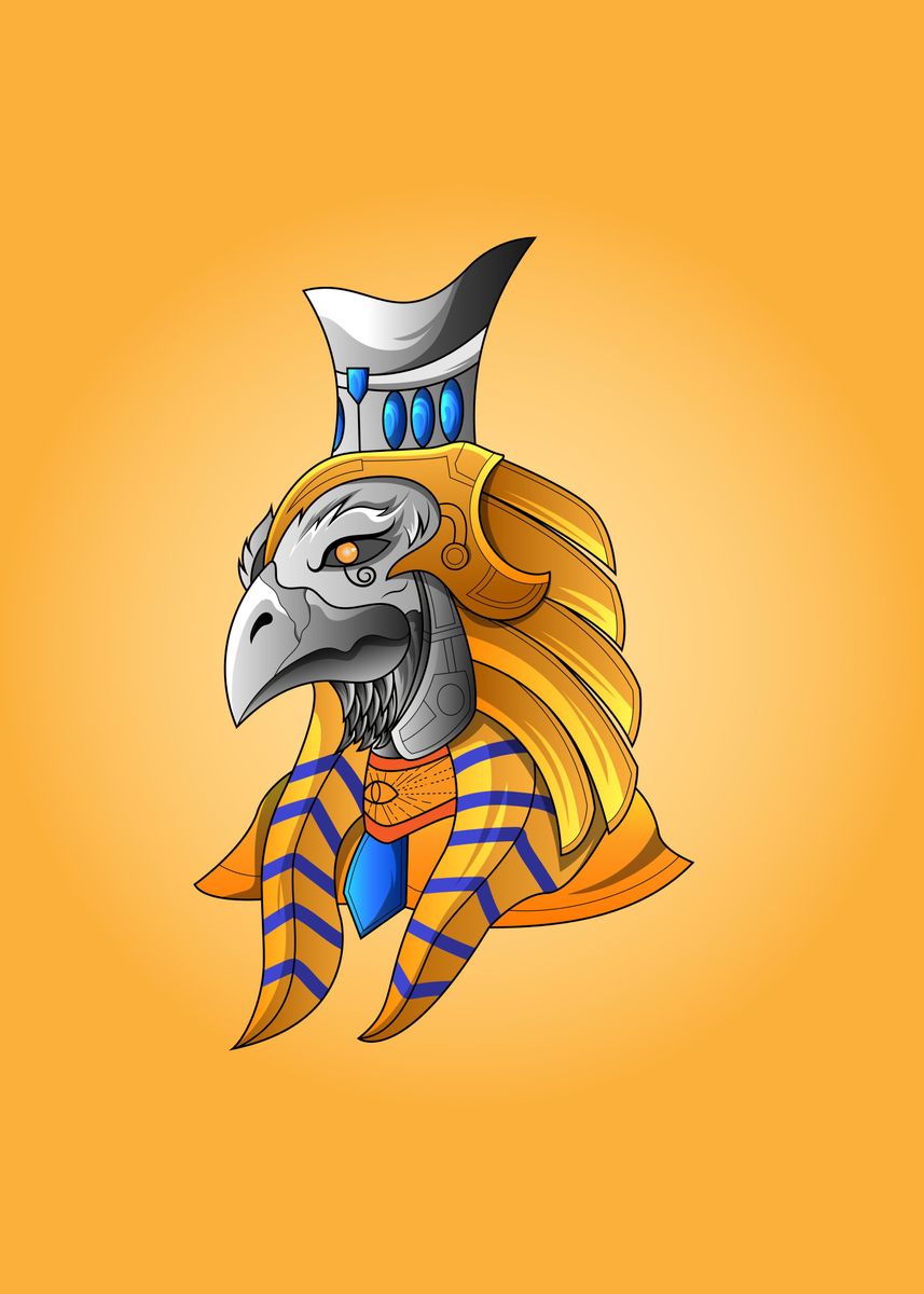 'The lord of horus pharaoh' Poster, picture, metal print, paint by Le ...