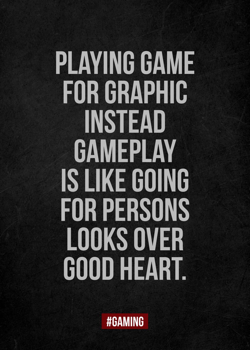'Game Gaming Quote' Poster, picture, metal print, paint by Gam Gam ...