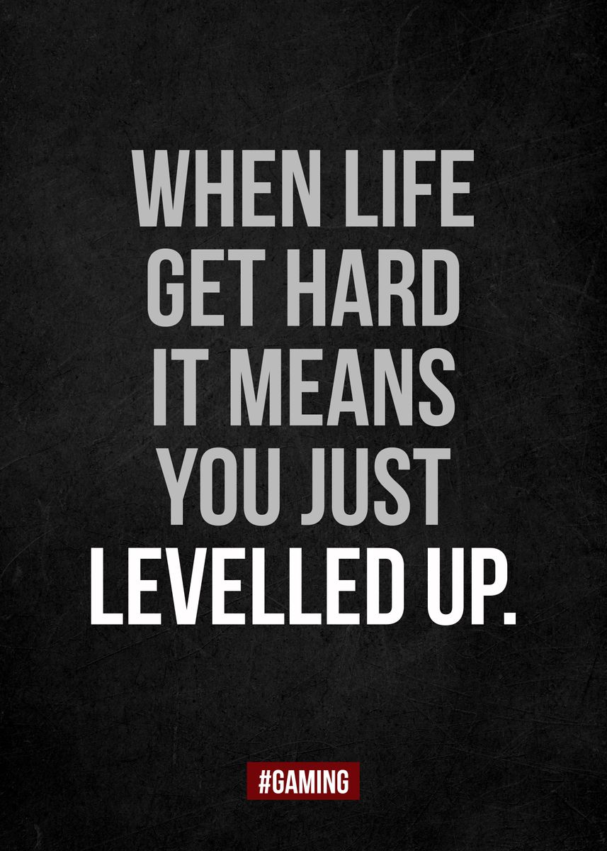 'Game Gaming Quote' Poster, picture, metal print, paint by Anime Manga ...