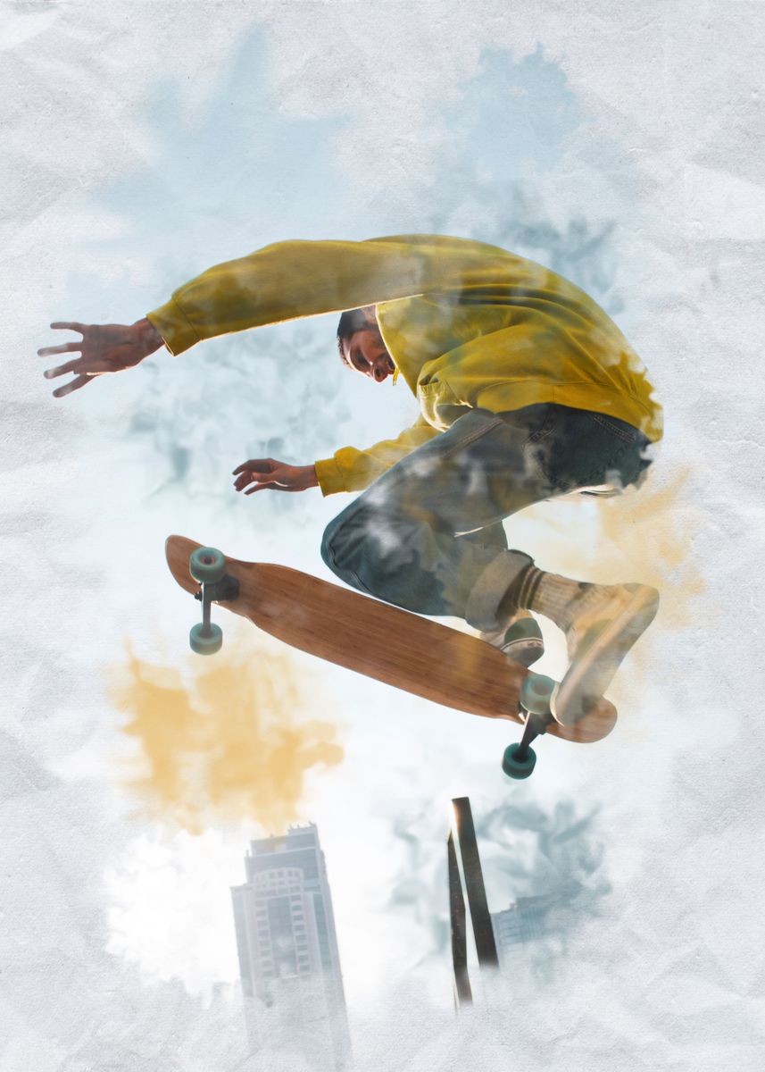 'tony hawk' Poster, picture, metal print, paint by oyexanz | Displate