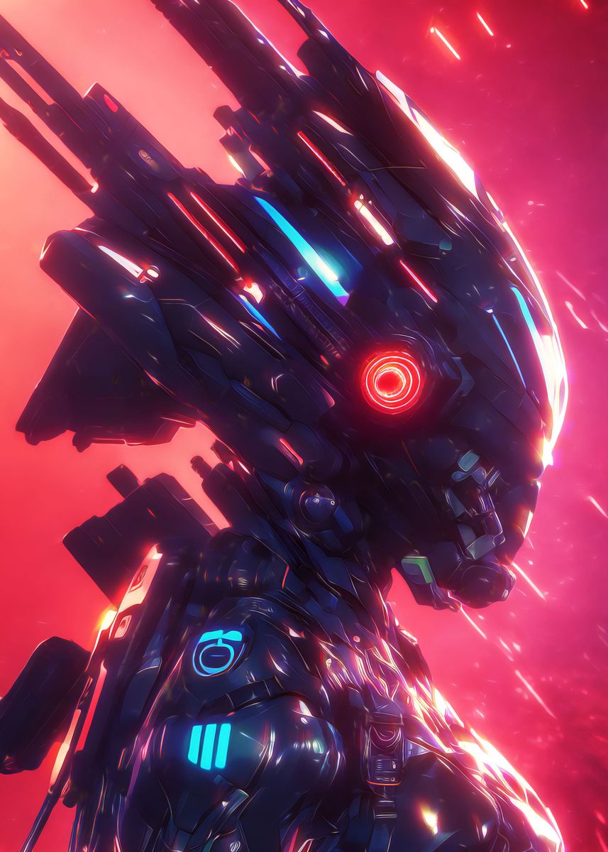 'CODE RED 1' Poster, picture, metal print, paint by Xi Designs | Displate