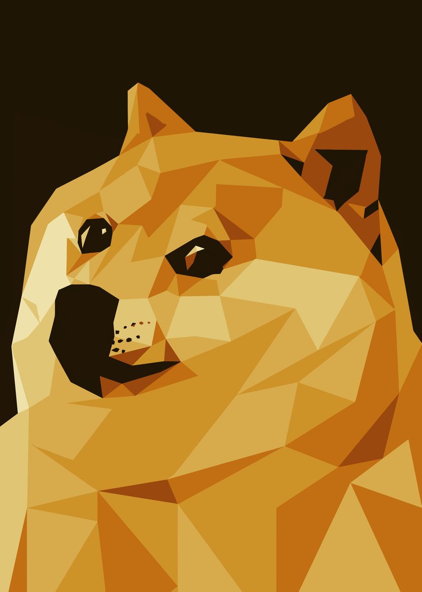 'Doge Meme' Poster, picture, metal print, paint by Funny One Piece ...