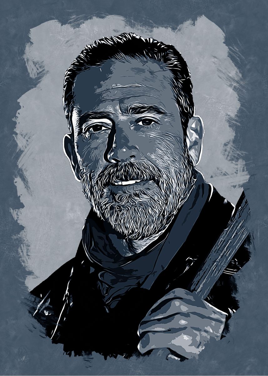 'Negan Artwork' Poster, picture, metal print, paint by Rizky Irawan ...
