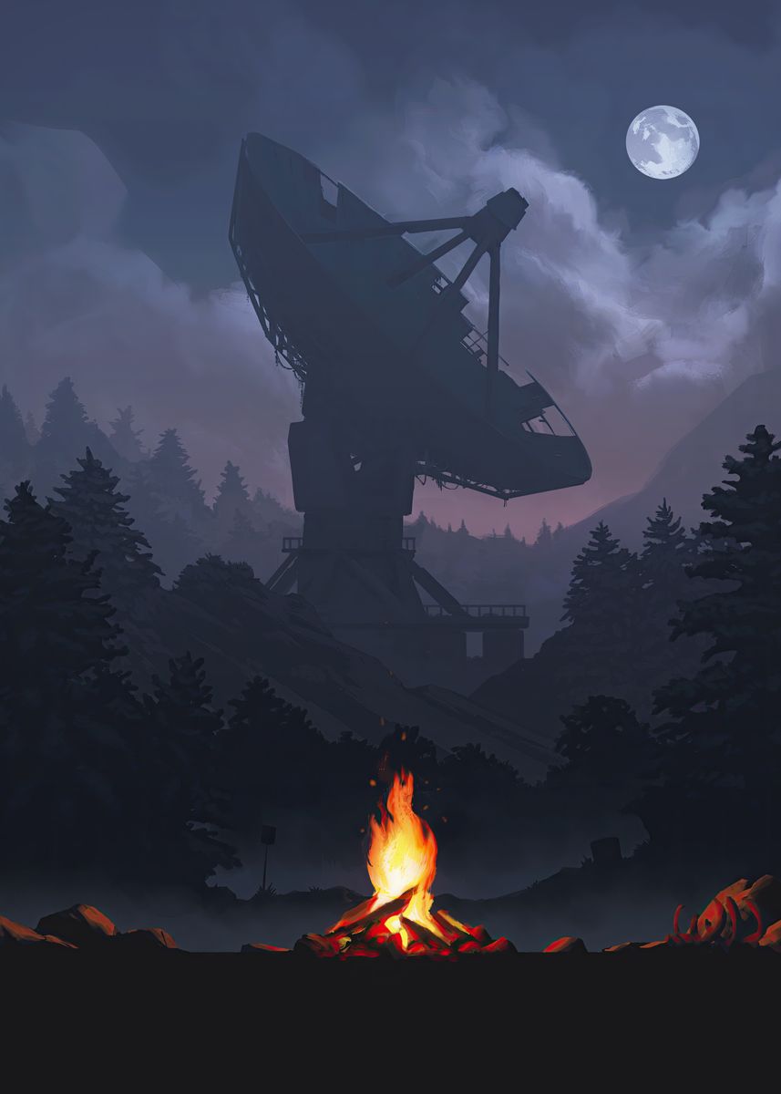 'The Fire' Poster, picture, metal print, paint by RustGame | Displate