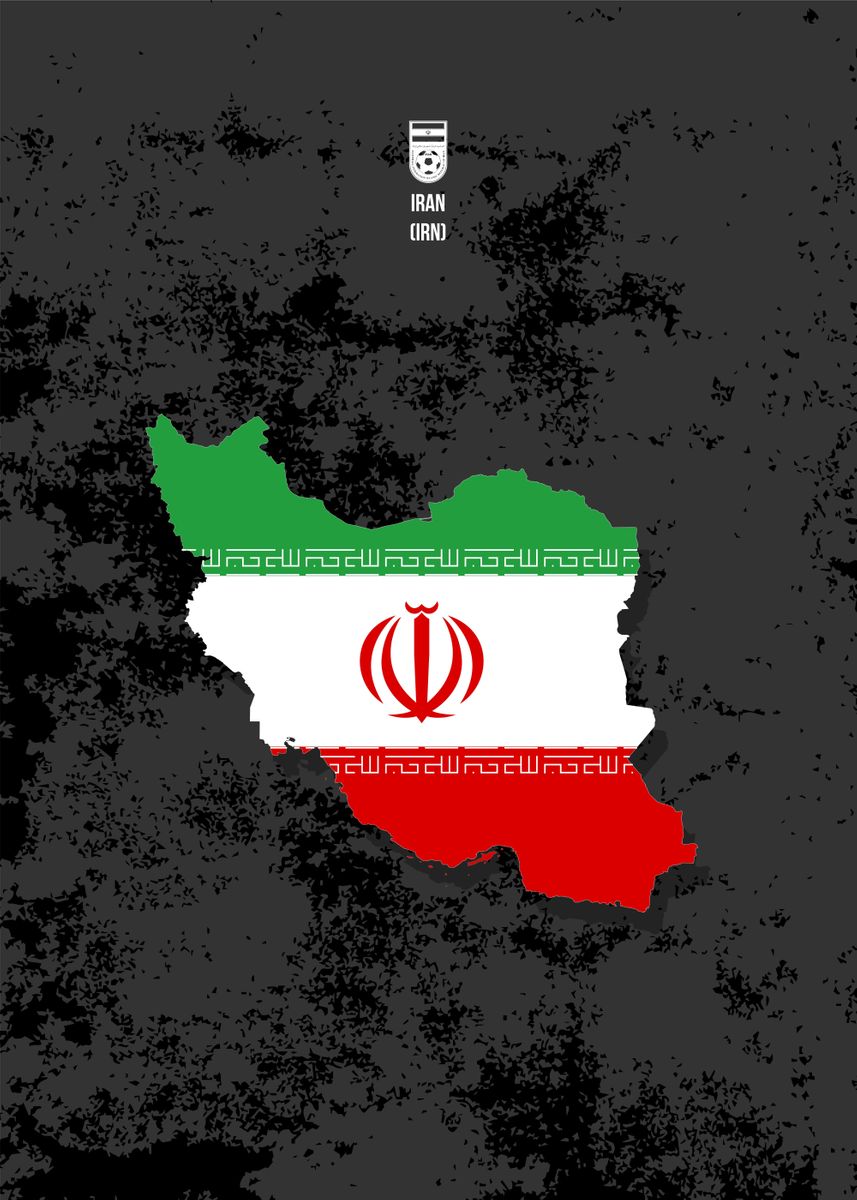 'Iran world cup maps' Poster, picture, metal print, paint by Trending ...