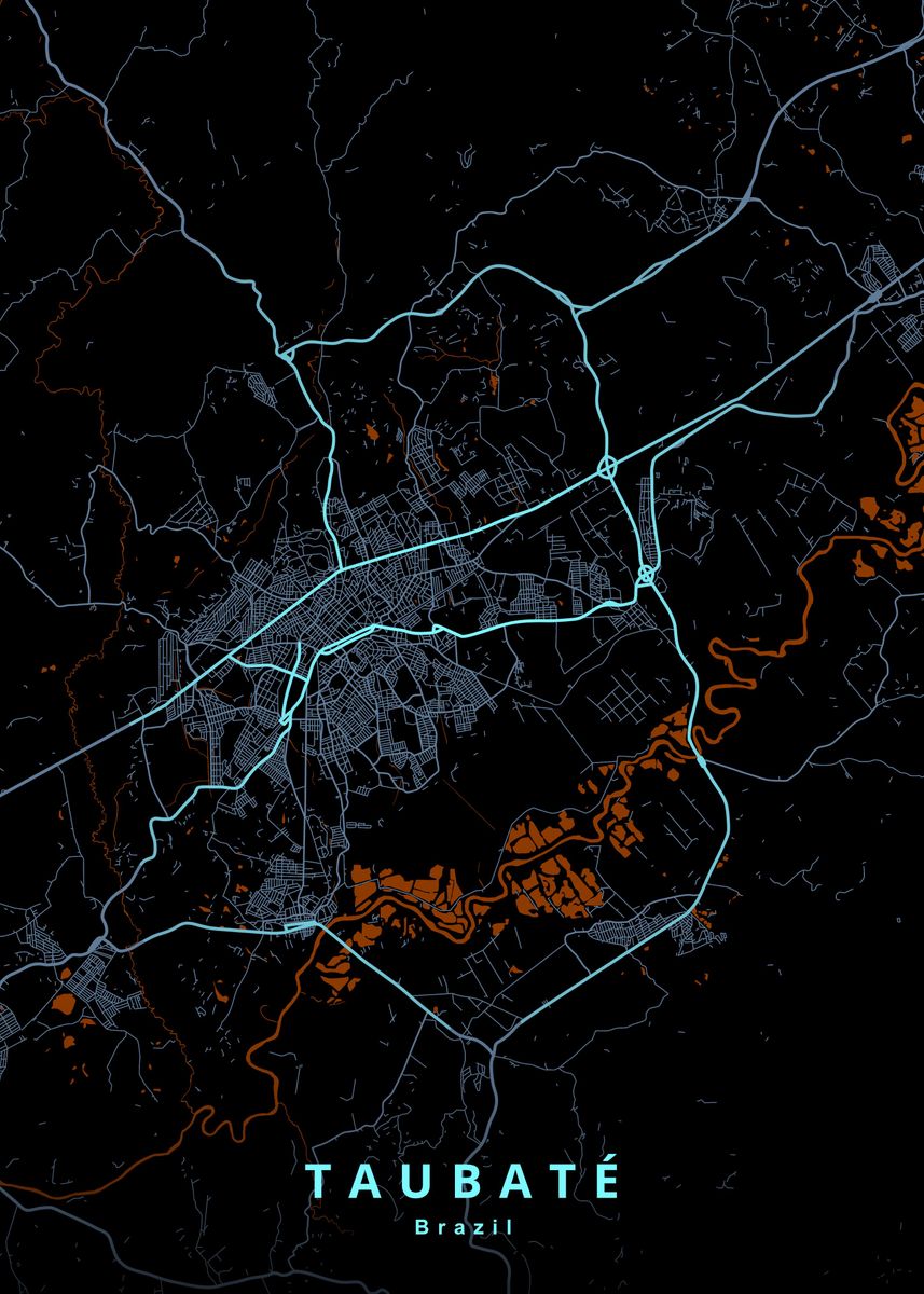 'Taubate' Poster, picture, metal print, paint by Deeo | Displate