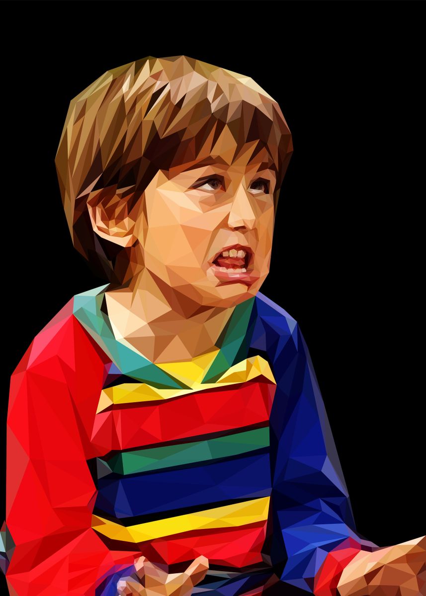 'mocking kid' Poster by Lowpoly Posters | Displate