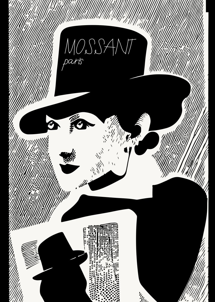 'Mossant Fashion Poster' Poster, picture, metal print, paint by ...
