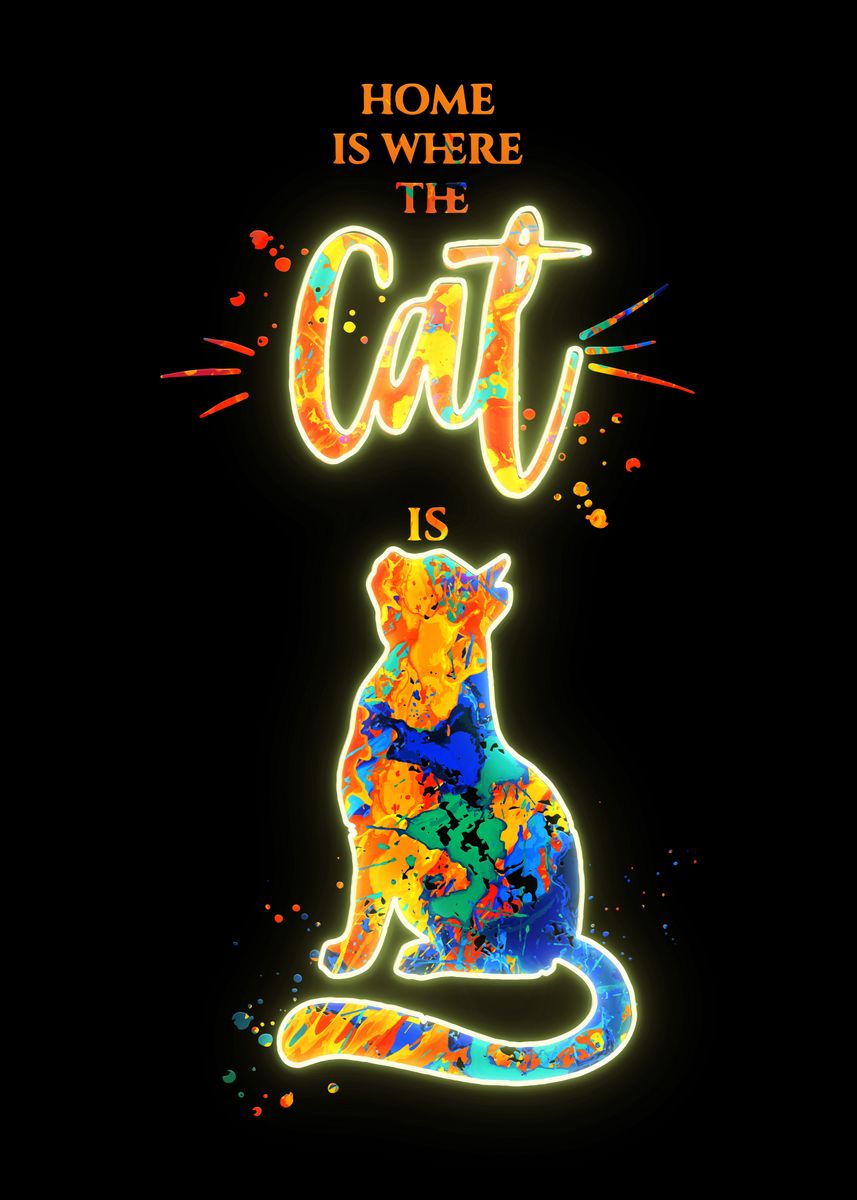 'Cat Quote' Poster by Tony Lee | Displate