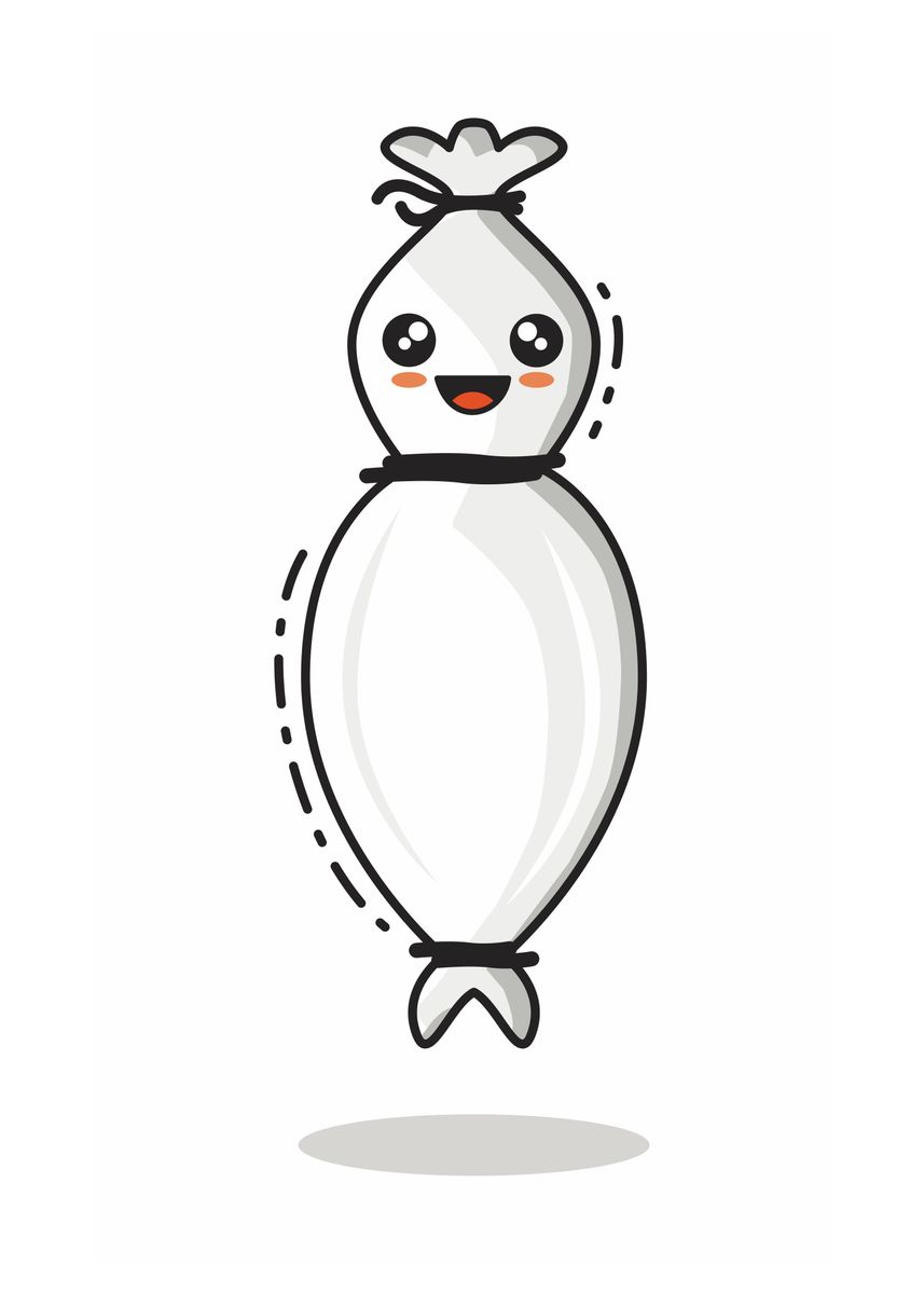 'Emoticon Pocong Smile' Poster by Rizky Dwi | Displate