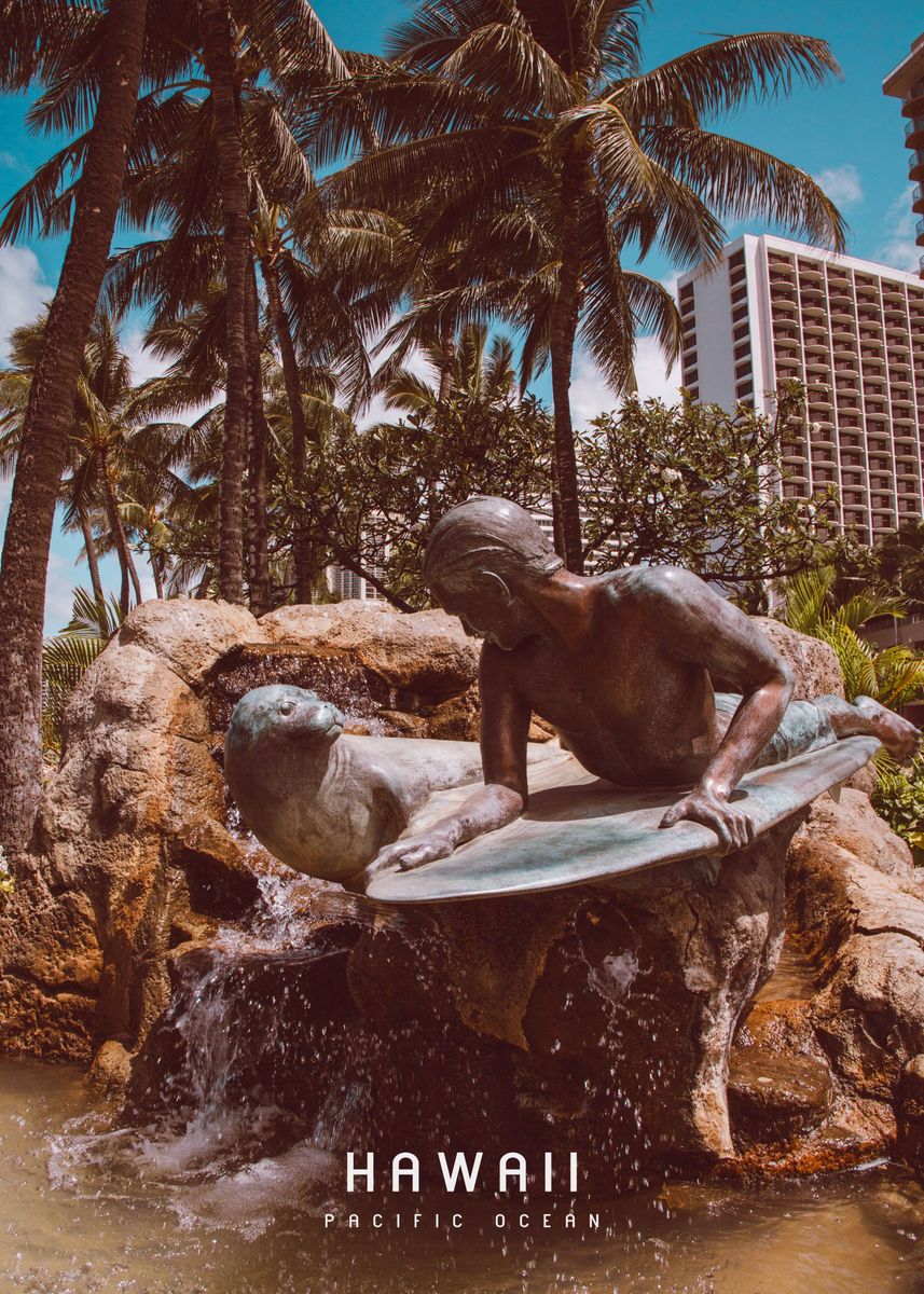 'Hawaii ' Poster, picture, metal print, paint by Travel Addict | Displate