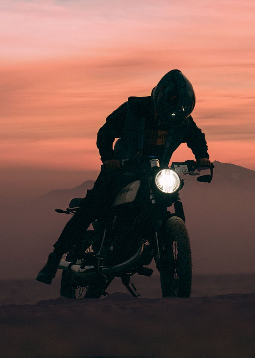 'Motorcycle' Poster by Sam Gong | Displate