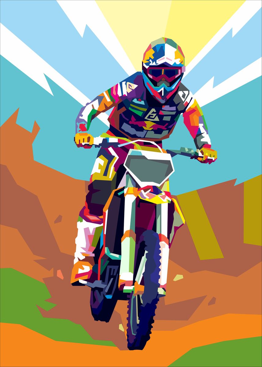 'motobike' Poster by Aris Sudiarto | Displate