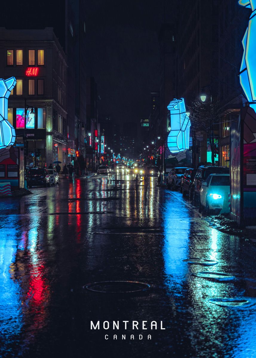 'Montreal ' Poster by Famous City | Displate