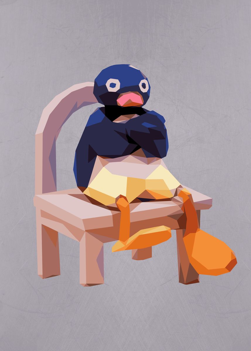 'Angry Pingu' Poster by Funny One Piece | Displate